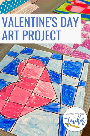 A simple Valentine’s Day art project for elementary school