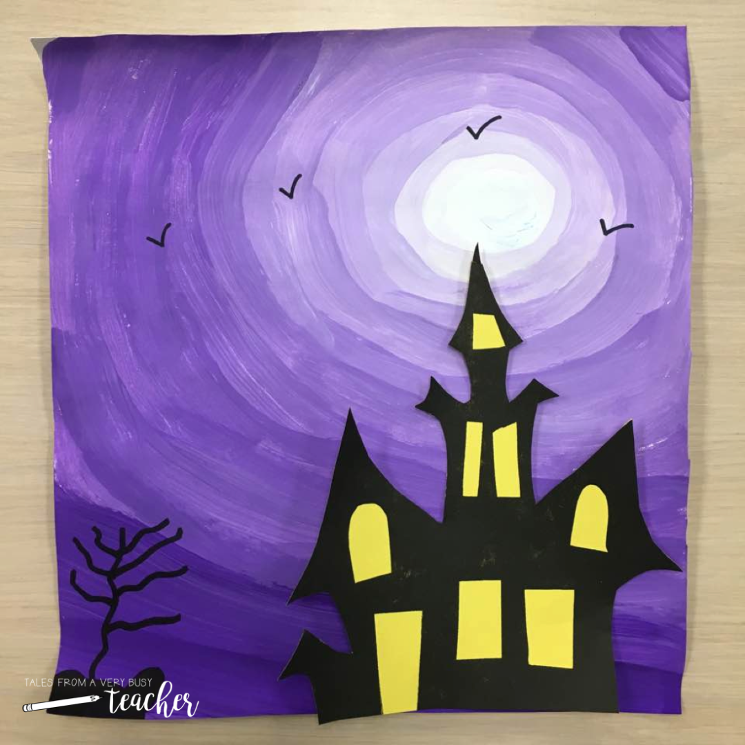 Halloween Art Project for Upper Elementary