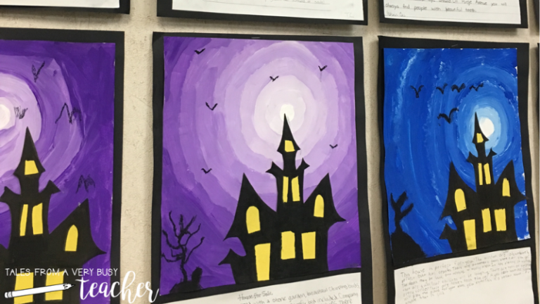 Halloween Art Project for Upper Elementary