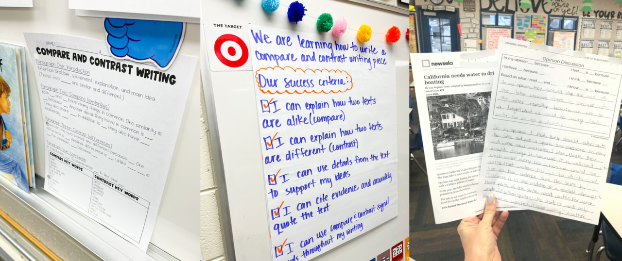 Creating Target Responses for Writing Instruction