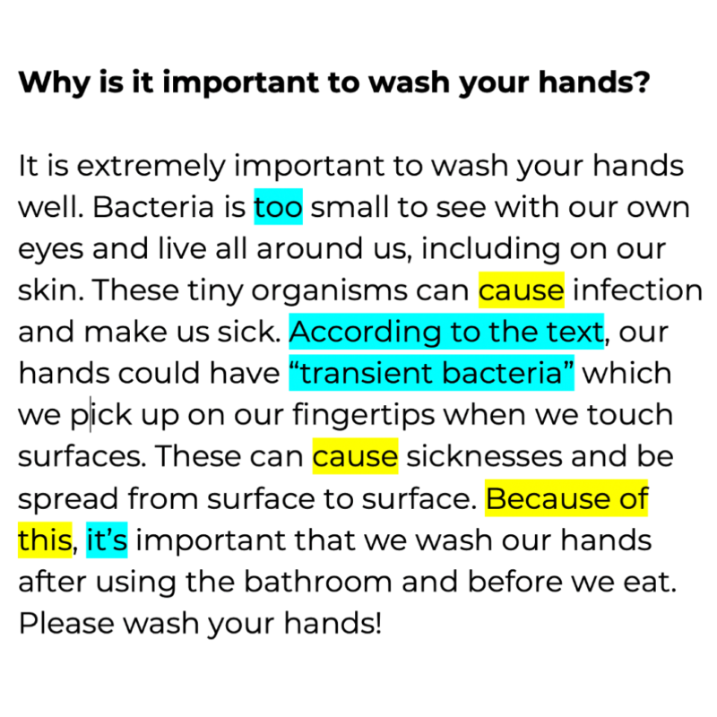 Creating Target Responses for Writing Instruction