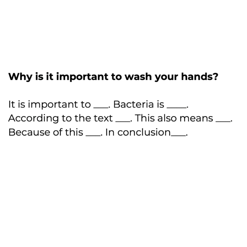 Creating Target Responses for Writing Instruction